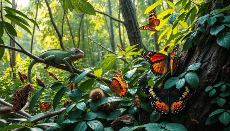 Camouflage and mimicry strategies to avoid predators