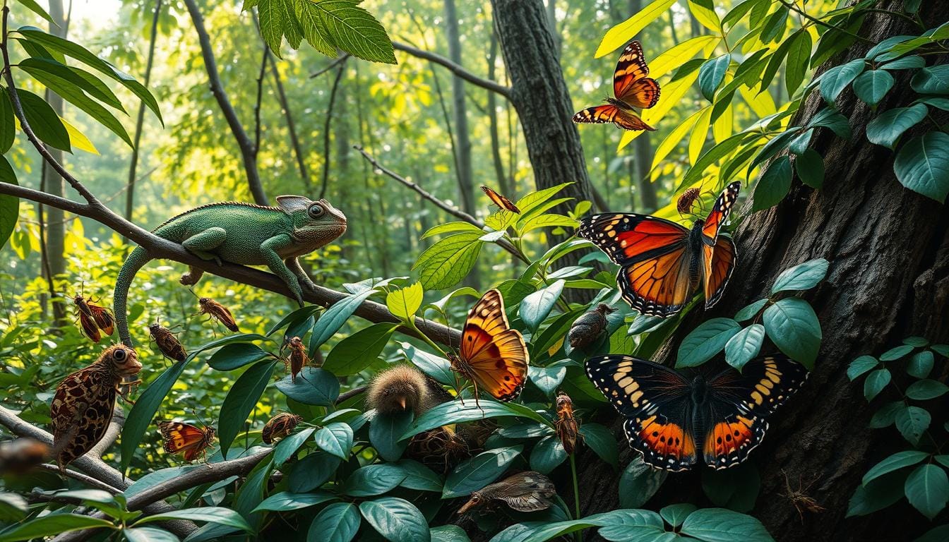 Camouflage and mimicry strategies to avoid predators