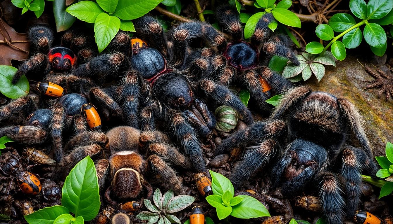 Feeding habits and how they vary between different tarantula species