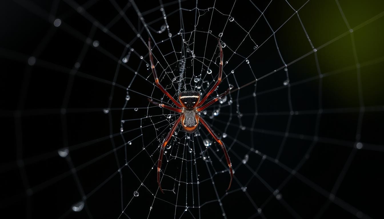 How strong is a black widow spider web?