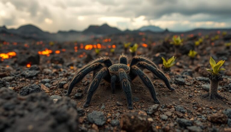 Tarantulas that inhabit volcanic areas and their adaptations to these ...