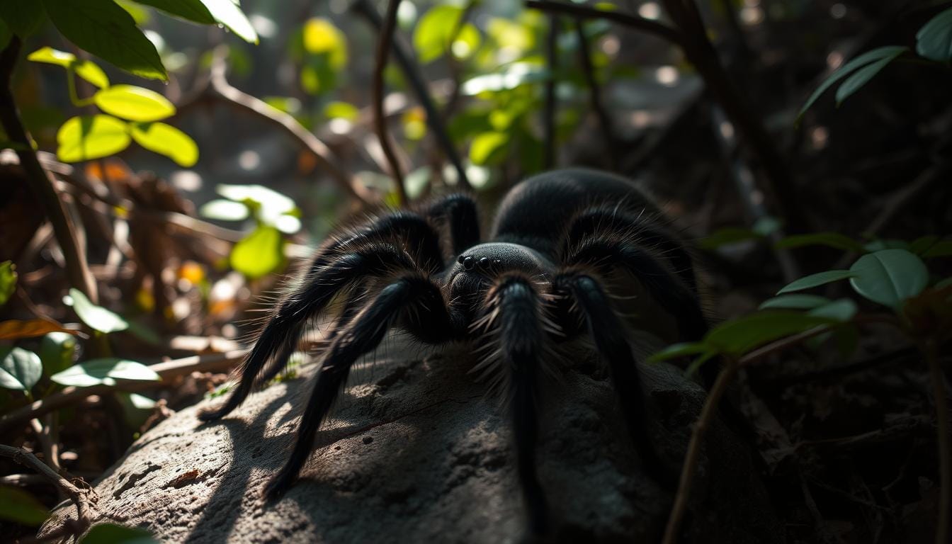 Strategies tarantulas use to escape dangerous situations