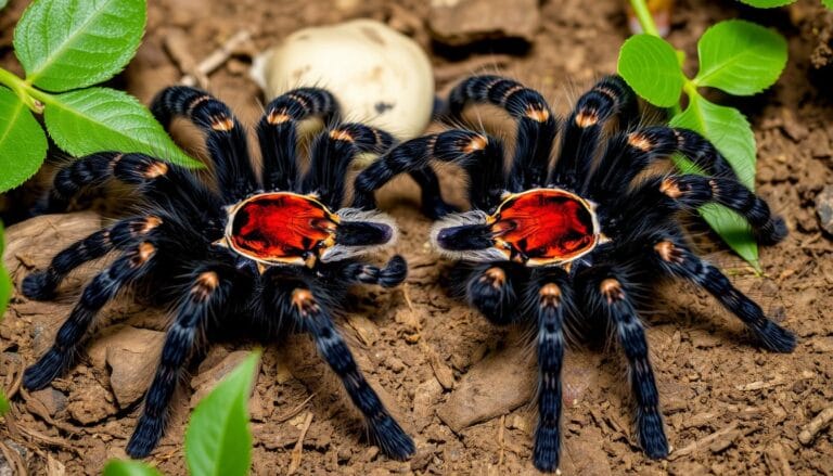 Details about tarantula courtship and mating rituals