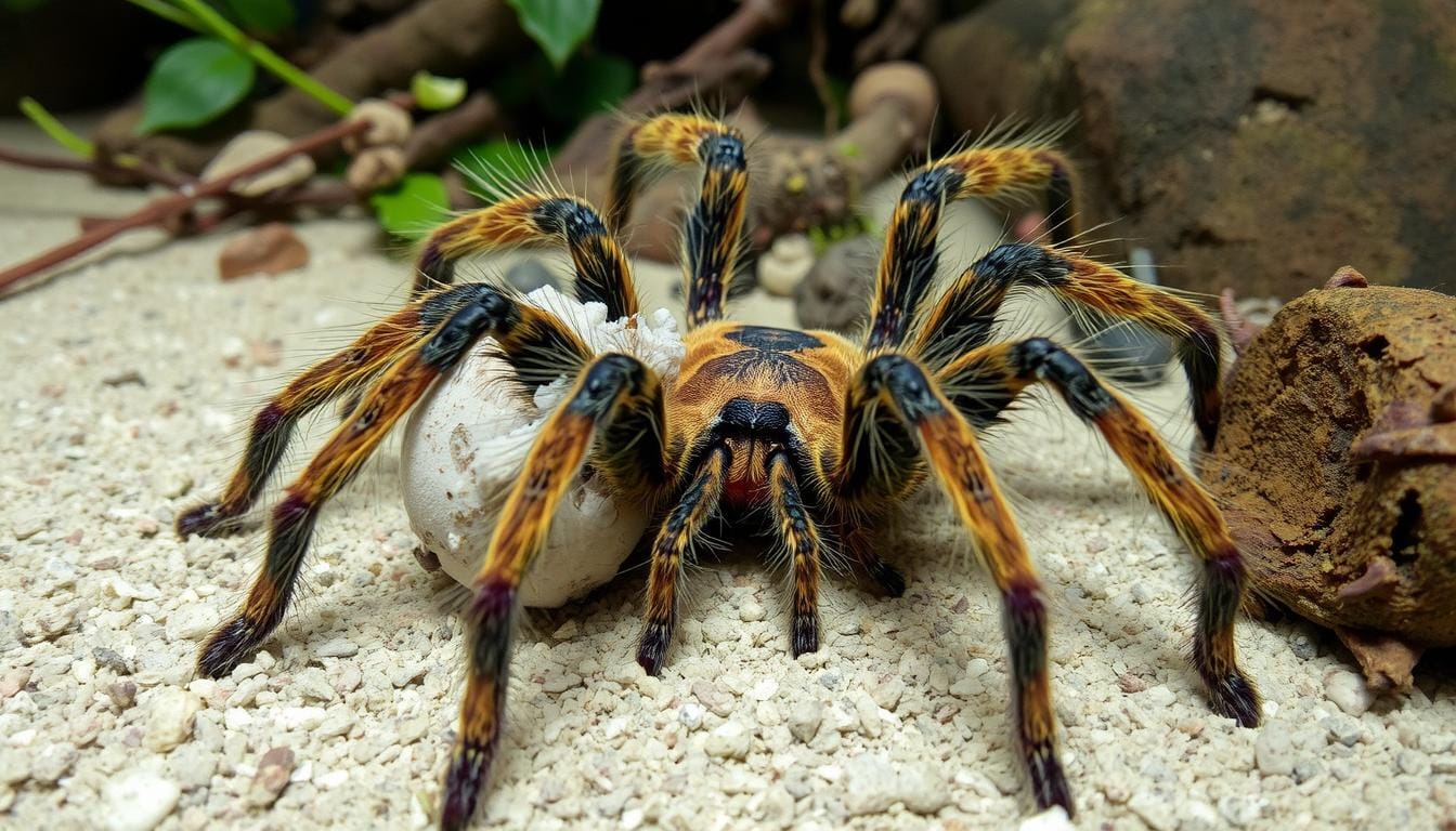 Relationship between molting and behavioral changes in tarantulas