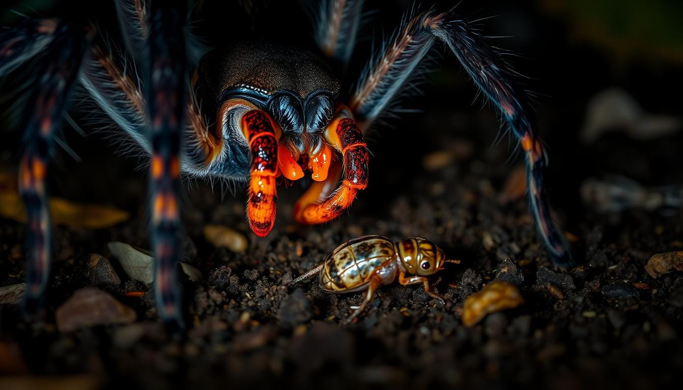 How tarantulas use their venom and other tactics to prey