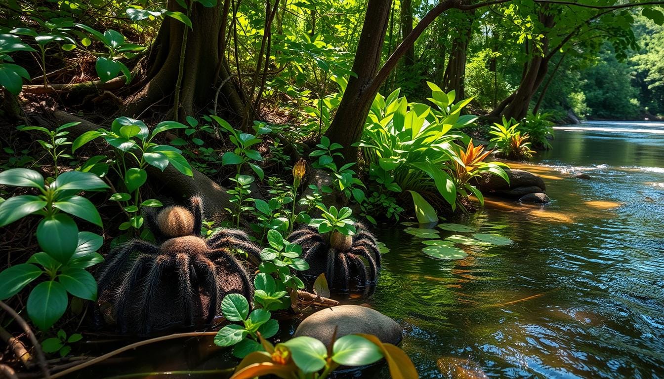 Importance of watersheds as habitat for tarantulas