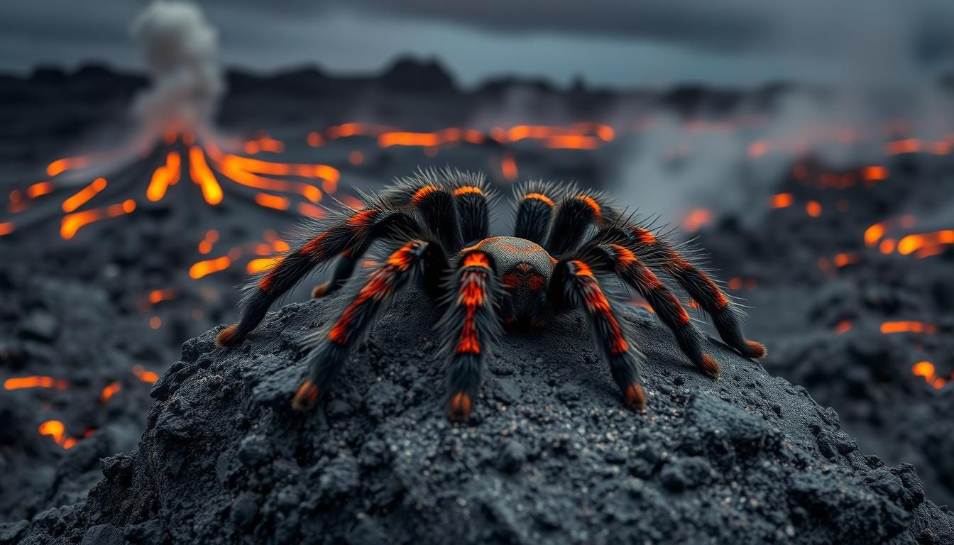 Tarantulas that inhabit volcanic areas and their adaptations to these ...