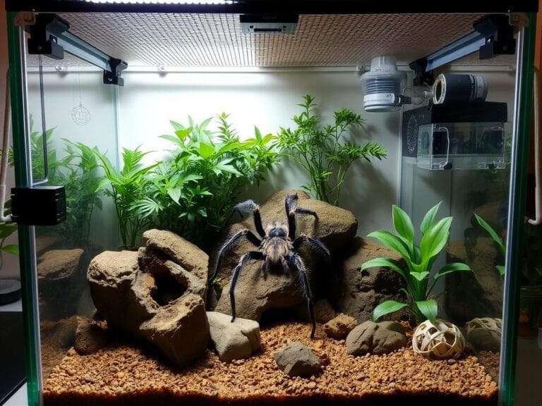 How to ensure that the terrarium is safe and prevents tarantula escapes
