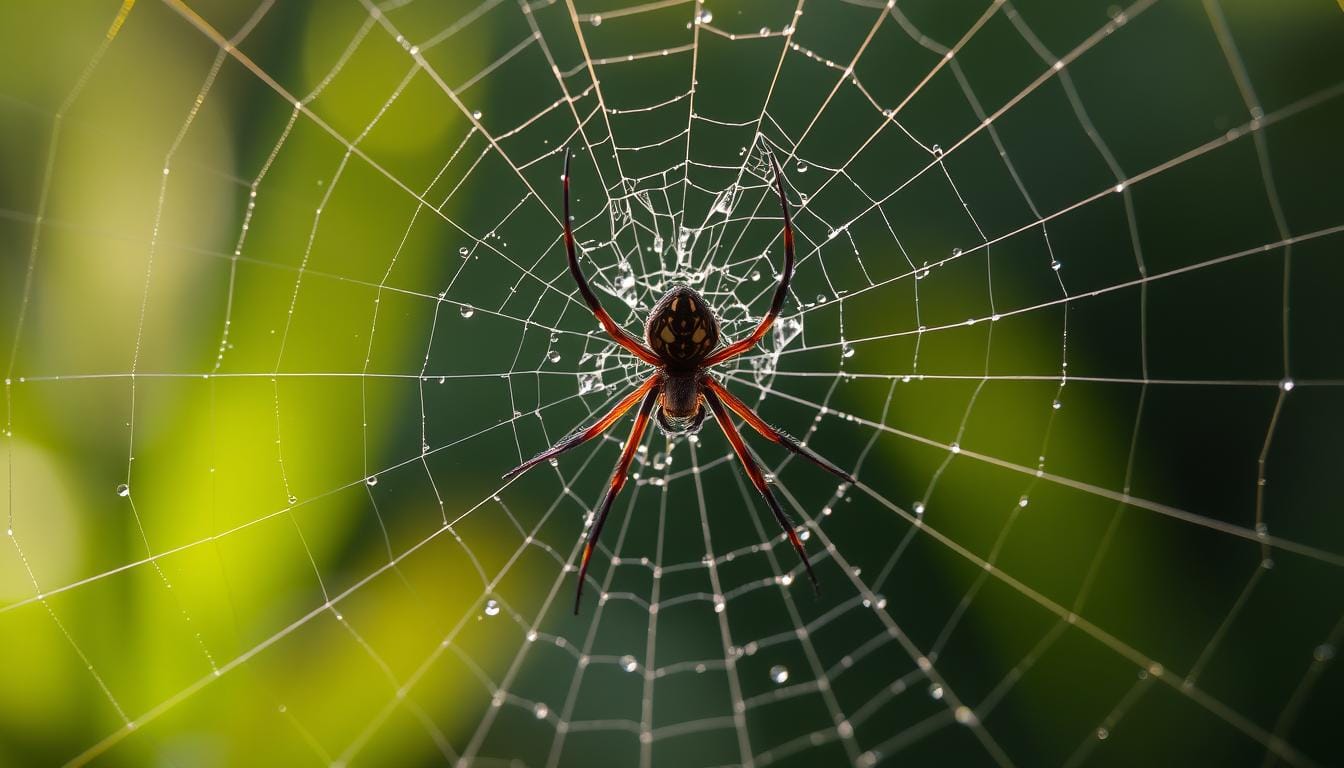 How strong is a black widow spider web?