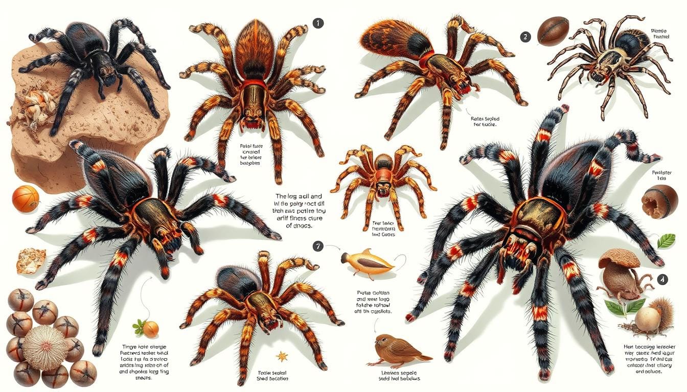 Relationship between molting and behavioral changes in tarantulas