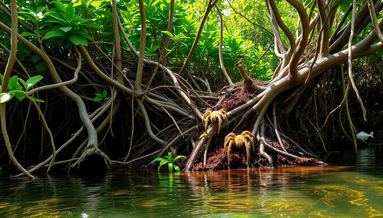 Description of mangroves as habitat for some species of tarantulas