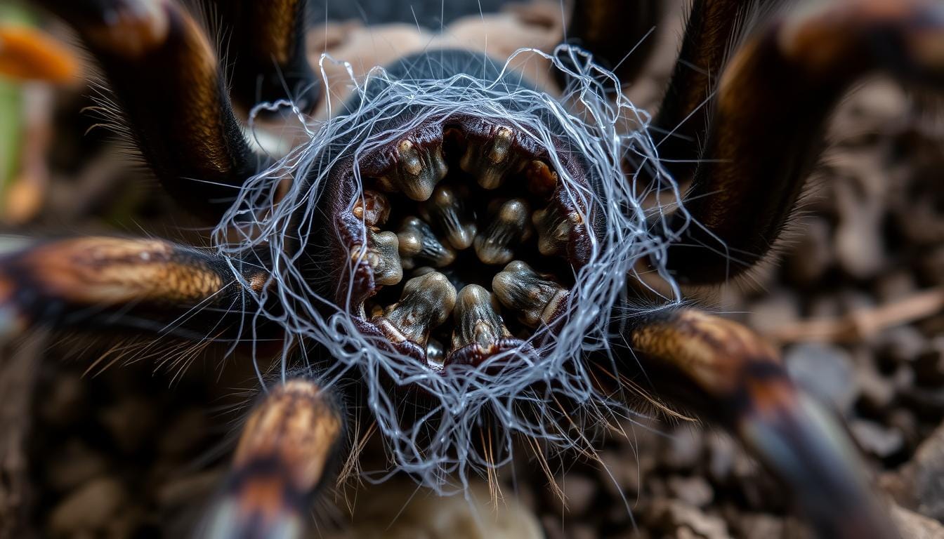 Details about tarantula courtship and mating rituals