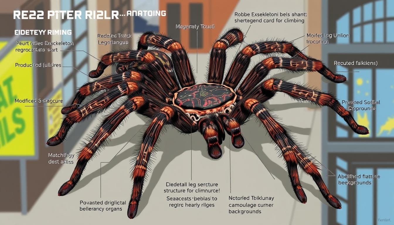 Analysis of how tarantulas have adapted to living in urban areas