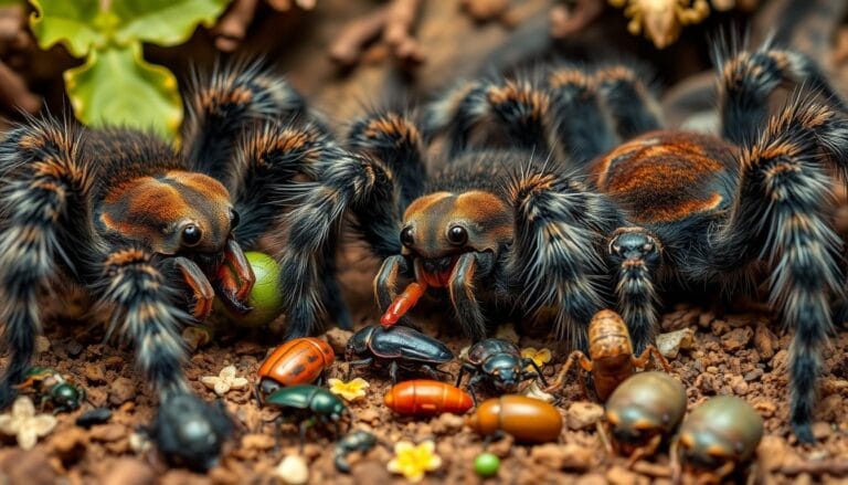 Feeding habits and how they vary between different tarantula species