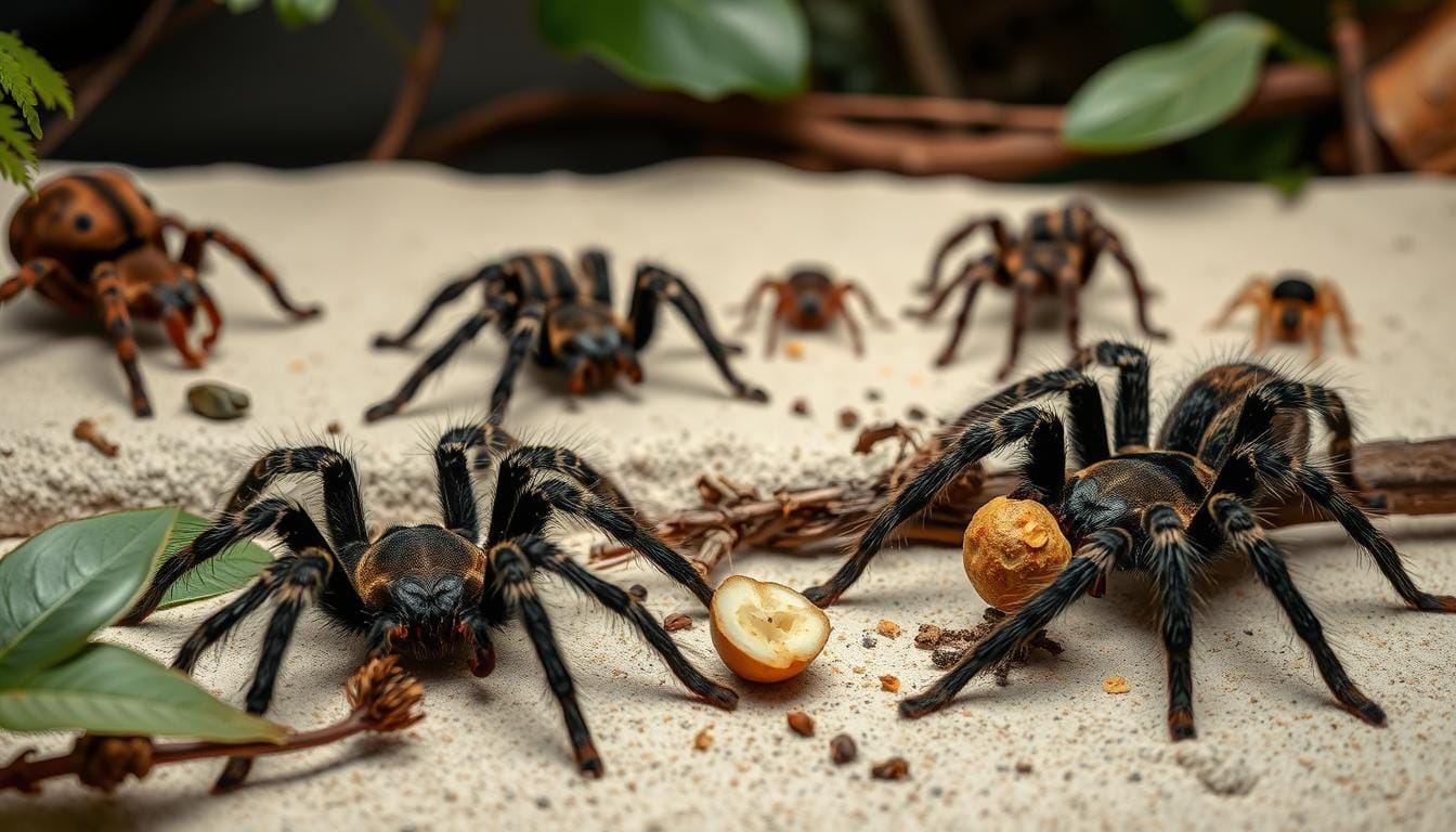 Feeding habits and how they vary between different tarantula species