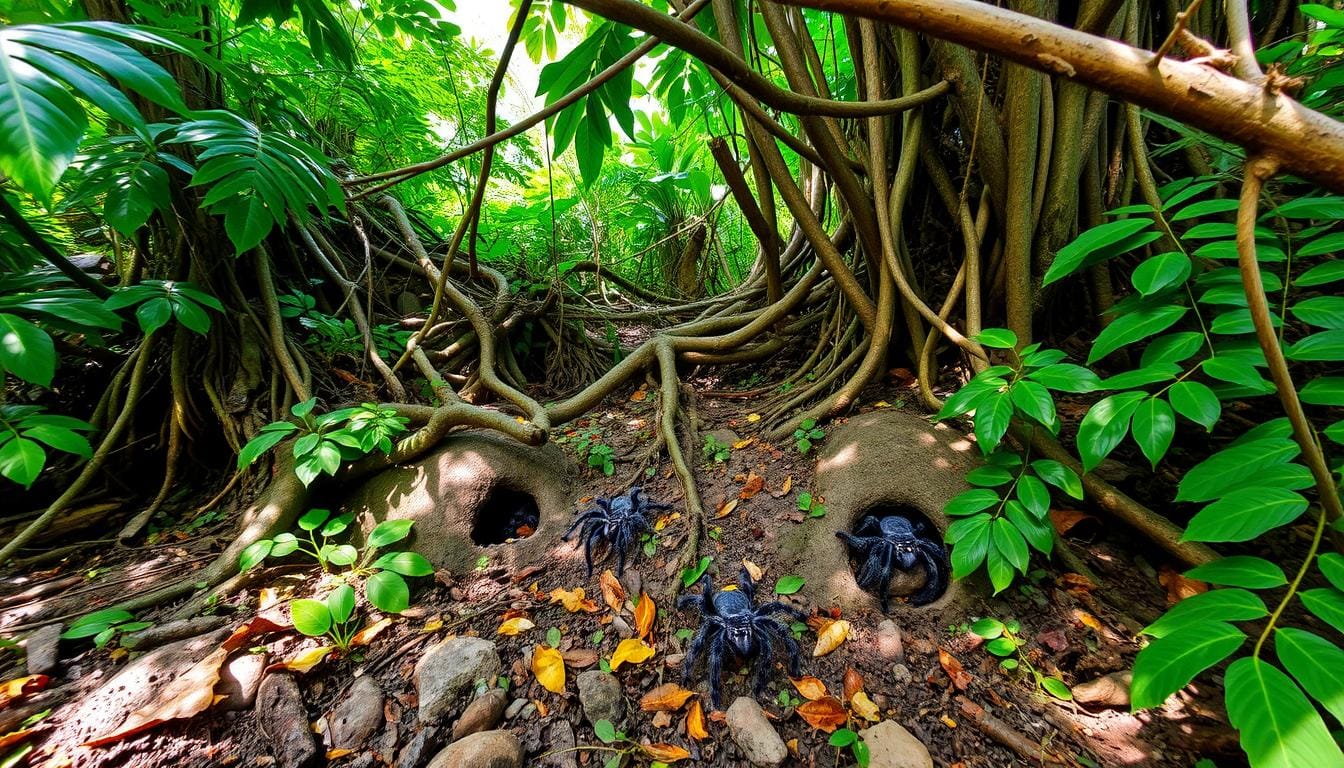 Aggressive behavior between tarantulas of the same species, especially ...