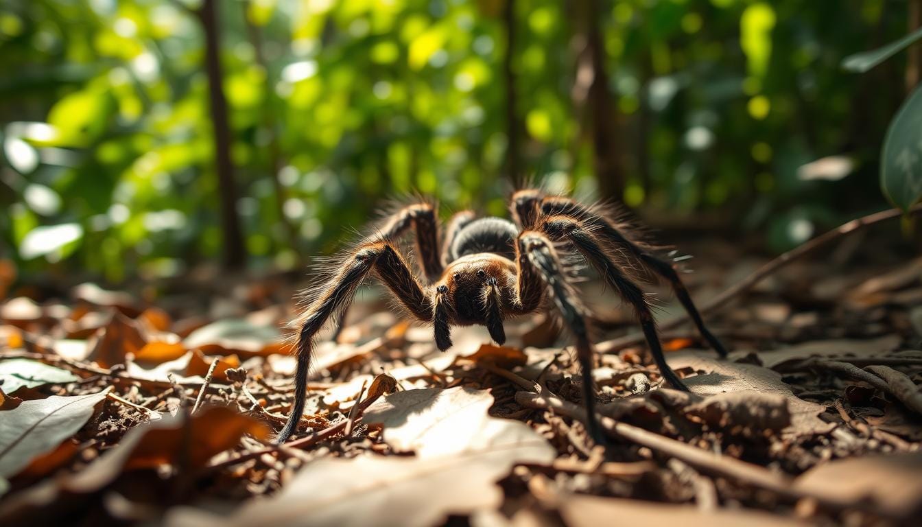 Analysis of the different hunting strategies used by tarantulas