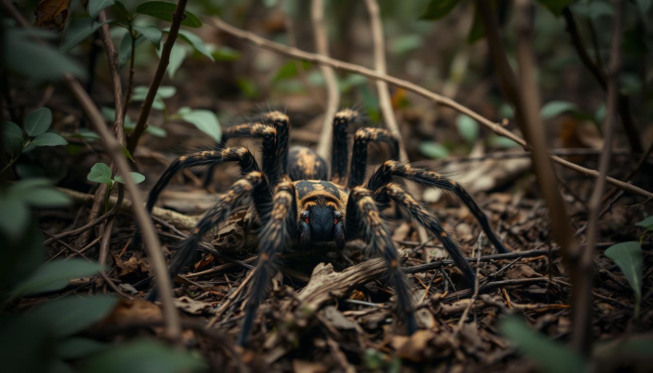 Analysis of the different hunting strategies used by tarantulas