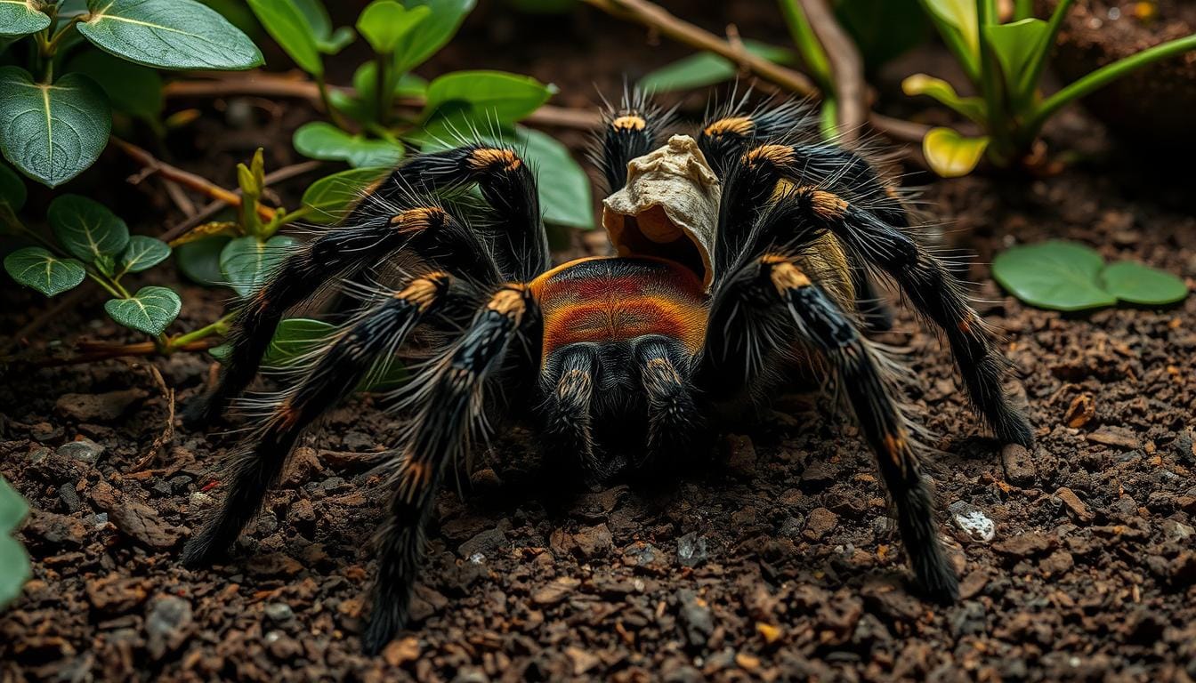 Relationship between molting and behavioral changes in tarantulas