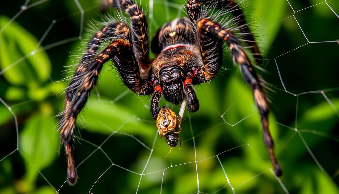 How tarantulas use their venom and other tactics to prey