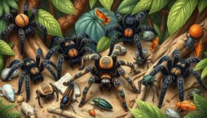 Feeding habits and how they vary between different tarantula species