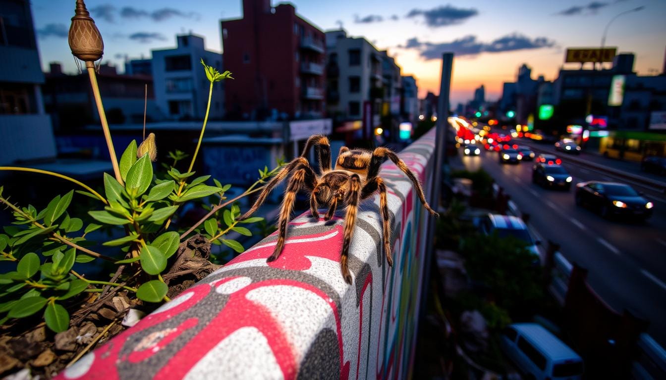 How tarantulas defend their territory and space from other animals